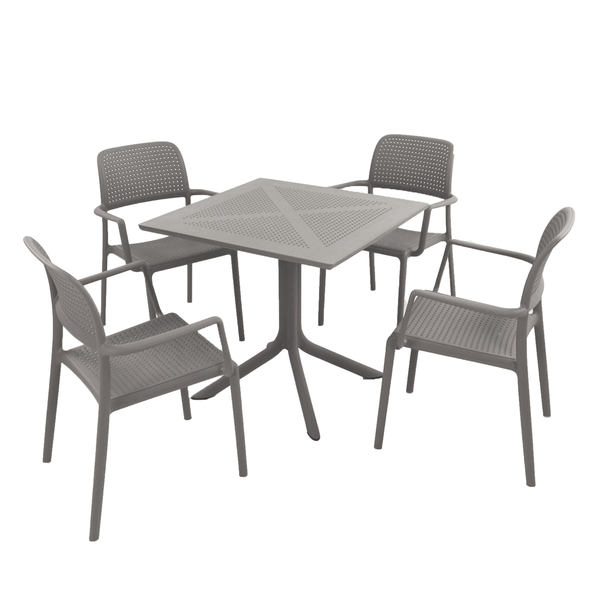 Clip Table 80cm - Turtle Dove grey - Europa Leisure (UK)